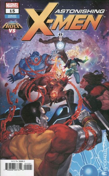 Astonishing X-men (2017) #15 – Variant Akcho Cosmic Ghost Rider VS Cover